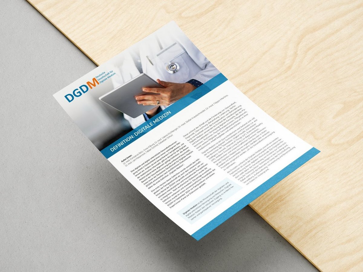 Veröffentlichung des Impulspapiers zur Definition der Digitalen Medizin ...